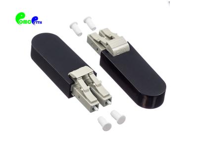 China LC - LC MM Fiber Optic Loopback  OM1 62.5 / 125 , OM2 50 / 125 With Black Plastic Shell for sale