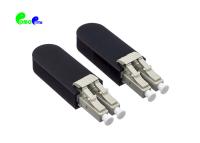 China LC - LC MM Fiber Optic Loopback  OM1 62.5 / 125 , OM2 50 / 125 With Black Plastic Shell for sale