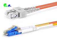 China Mode Conditioning Fiber optic patch cord SC MM - LC SM 3M LSZH Orange For Gigabit Interface Converter for sale