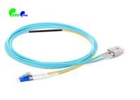China Mode Conditioning Fiber optic patch cord SC MM - LC SM 3M LSZH Orange For Gigabit Interface Converter for sale