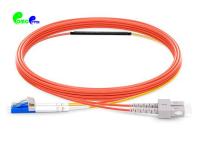 China Mode Conditioning Fiber optic patch cord SC MM - LC SM 3M LSZH Orange For Gigabit Interface Converter for sale