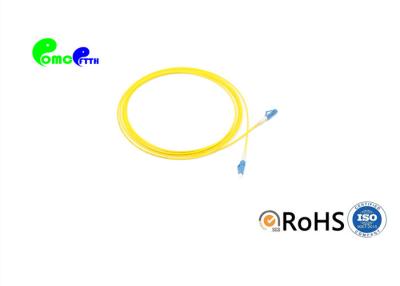 China IEC Grade B LC UPC 9 / 125μm Simplex 2.0mm Single Mode Fiber Optic Patch Cord for sale