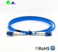 China Armored Fiber Optic Patch Cables LC UPC - LC UPC Zipcord SM Duplex 3.0 LSZH Blue FIber Patch Cord Jumper for sale