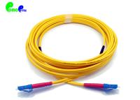 China 1m Singlemode Fiber Patch Cables LC UPC - LC UPC 2.0mm Zipcord Duplex OFNR IEC Grade B qulatiy for sale