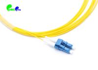 China G657B3 Fiber Optic Patch Cables LC - LC Duplex G657B3 9 / 125 900um Yellow Lszh Tight buffer Customized Length for sale