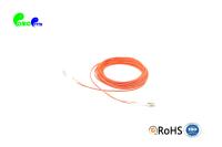 China OM2 2.0mm 50 / 125μm 3M LC UPC - LC UPC Duplex Optical Patch Cord LSZH Orange For CATV And CCTV Application for sale