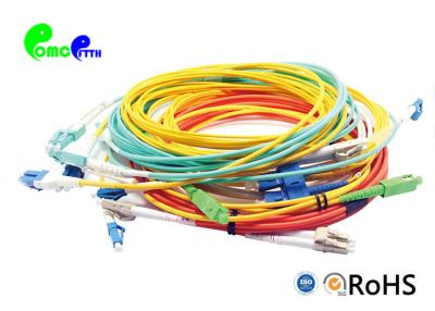 China Fiber Optic Patch cable SC LC  FC ST Simplex Duplex  SM 9 / 125 OM1 OM2 OM3 OM4 OM5 OFNR OFNP LSZH PVC for sale