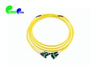 China 8 - 24cores Mtp cable / MPO Trunk cable SM OS2 9 / 125 OM3 OM4 OM5 50 / 125 for 40G / 100G  / 400G Data center cabling for sale