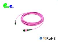 China 8 - 24cores Mtp cable / MPO Trunk cable SM OS2 9 / 125 OM3 OM4 OM5 50 / 125 for 40G / 100G  / 400G Data center cabling for sale