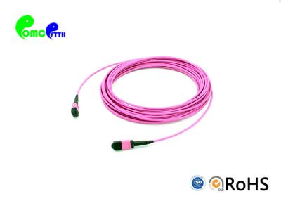 China 8 - 24cores Mtp cable / MPO Trunk cable SM OS2 9 / 125 OM3 OM4 OM5 50 / 125 for 40G / 100G  / 400G Data center cabling for sale