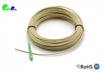 China FTTH Drop cable Fiber Pigtail SC APC Simplex G657A1 SM  9 / 125μm 2.0 x 3.0mm With LSZH  For FTTH project for sale