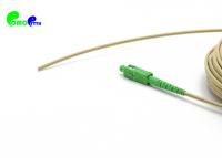 China FTTH Drop cable Fiber Pigtail SC APC Simplex G657A1 SM  9 / 125μm 2.0 x 3.0mm With LSZH  For FTTH project for sale