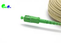 China FTTH Drop cable Fiber Pigtail SC APC Simplex G657A1 SM  9 / 125μm 2.0 x 3.0mm With LSZH  For FTTH project for sale
