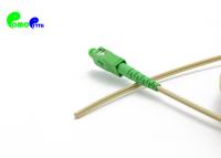 China FTTH Drop cable Fiber Pigtail SC APC Simplex G657A1 SM  9 / 125μm 2.0 x 3.0mm With LSZH  For FTTH project for sale