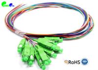 China Fiber Optic Pigtail SC SM OS2 9 / 125 OM1 62.5 / 125 OM2 OM3 OM4  OM5 50 / 125 Loose buffer , Tight buffer PVC/ LSZH for sale