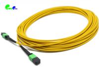China 12F SM MPO Trunk Cable  9 / 125μm Female to Female Connector 3.0mm LSZH Round cable with 3M Polarity B for sale