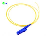 China E2000 UPC Fiber Optic Pigtail 0.9mm 9 / 125μm SX Connector OS2 G657A1 LSZH Yellow Jacket Loose buffer easy to strip for sale