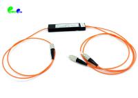 China 1*2 MM Fiber Optic Coupler High Performance OM1 For 850 / 1310nm 62.5 / 125μm Orange Color for sale