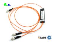 China 1*2 MM Fiber Optic Coupler High Performance OM1 For 850 / 1310nm 62.5 / 125μm Orange Color for sale
