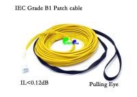 China Pre Terminated Fiber Optic Patch Cables 24F SM 9 / 125 LC - LC With Pulling Eye / Pulling Hook for sale
