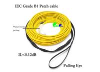 China Pre Terminated Fiber Optic Patch Cables 24F SM 9 / 125 LC - LC With Pulling Eye / Pulling Hook for sale
