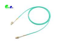 China LC to LC 10G Fiber Patch Cord OM3 Multimode 2.0mm Zipcord Duplex OFNP Aqua for 10G application data center for sale
