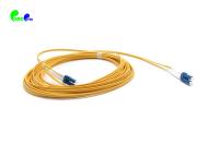 China OS2 LC UPC - LC UPC Fiber Patch Cables  Duplex 10m G657A2 9 /125  LSZH Yellow  IL<0.3dB for sale