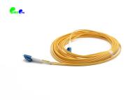 China OS2 LC UPC - LC UPC Fiber Patch Cables  Duplex 10m G657A2 9 /125  LSZH Yellow  IL<0.3dB for sale