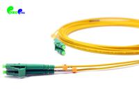 China 2.0mm OD Single Mode Fibre Optic Jumper LC APC to LC APC SM Duplex Patch Cord Figure 8 LSZH Patch Cable for sale