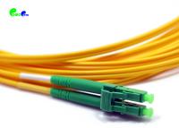 China 2.0mm OD Single Mode Fibre Optic Jumper LC APC to LC APC SM Duplex Patch Cord Figure 8 LSZH Patch Cable for sale