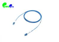 China Singlemode 1.6mm OD LC UPC- LC UPC Duplex Fiber Optic Patch Cord G657A1 LSZH Blue Color IEC grade B for sale