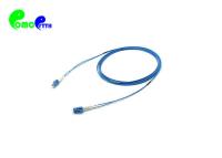 China Singlemode 1.6mm OD LC UPC- LC UPC Duplex Fiber Optic Patch Cord G657A1 LSZH Blue Color IEC grade B for sale