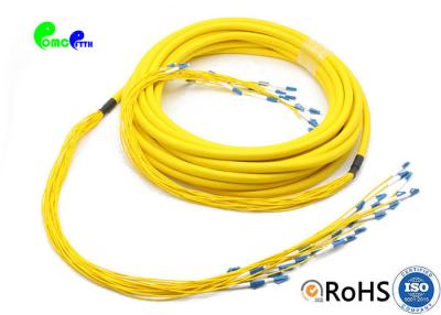 China 24F LC - LC Fiber Optic Patch Cord SM  Pre Terminated Assembly Staggered 2.0mm for sale