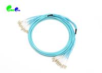 China LC PC - LC PC 24F Fiber Optic Patch Cables OM3 Breakout  2.0mm Multiple Mode LSZH for sale