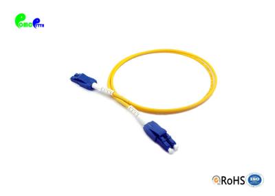 China Polarity Switchable Blue Color Uniboot LC / UPC - LC / UPC SM Dual Duplex 3.0 mm Fiber Optic Patch Cord for sale