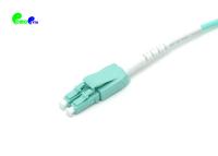 China Uniboot Aqua Green LC / PC - LC / PC MM Dual Duplex 3.0 mm OM3 Fiber Optic Patch Cord Patch Cable Jumper for sale