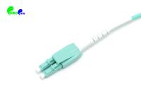 China Uniboot Aqua Green LC / PC - LC / PC MM Dual Duplex 3.0 mm OM3 Fiber Optic Patch Cord Patch Cable Jumper for sale