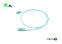 China Uniboot Aqua Green LC / PC - LC / PC MM Dual Duplex 3.0 mm OM3 Fiber Optic Patch Cord Patch Cable Jumper for sale