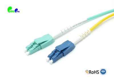 China OM1/OM2/OM3/OM4/SM Dual Duplex Fiber Optic Patch Cables Polarity Switchable Uniboot LC / PC - LC / PC for sale
