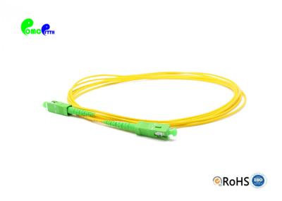 China Customized Length SC APC to SC APC Simplex OS2 Single Mode LSZH 2.0mm Fiber Optic Patch Cable for sale