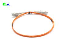 China 1M Orange Multimode SC - SC Fiber Optic Patch Cord OM1 50/125 Duplex 2.0mm LSZH cable for sale