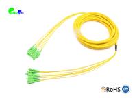 China 5M LSZH Patch Cord SC - SC Singlemode Duplex 2.0mm Breakout Fiber Optic Patch Cables 8F Yellow Fiber Jumper for sale