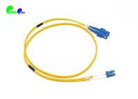 China LC UPC To SC UPC 2.0mm Single Mode Fiber Optic Patch Cable Duplex Jumper Patch Cord Yellow LSZH for sale