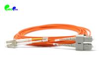 China 5M Fiber Optic Patch Cables LC PC To SC PC Duplex LSZH Orange Multimode MM Optical Patch Cord Jumper for sale