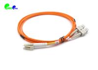 China 5M Fiber Optic Patch Cables LC PC To SC PC Duplex LSZH Orange Multimode MM Optical Patch Cord Jumper for sale