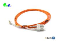 China 5M Fiber Optic Patch Cables LC PC To SC PC Duplex LSZH Orange Multimode MM Optical Patch Cord Jumper for sale