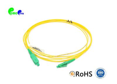 China Fiber Patch Cable LC APC - SC APC Single Mode Simplex 1.2mm 3m LSZH IEC Grade B for sale