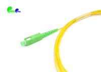 China Fiber Patch Cable LC APC - SC APC Single Mode Simplex 1.2mm 3m LSZH IEC Grade B for sale
