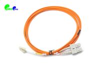 China 3M  LC PC- SC PC Fiber Optic Patch Cord 50/125 OM2 Duplex 2.0mm LSZH Cable  Orange for sale