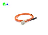 China OM2 3M Duplex SC PC- MTRJ PC 50/125 Fiber Optic Patch Cables LSZH 2.0mm Orange ZipCord Optical Patch Cord for sale
